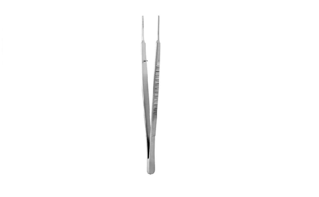GERALD TISSUE FORCEPS CURVED SERRATED 18 CM